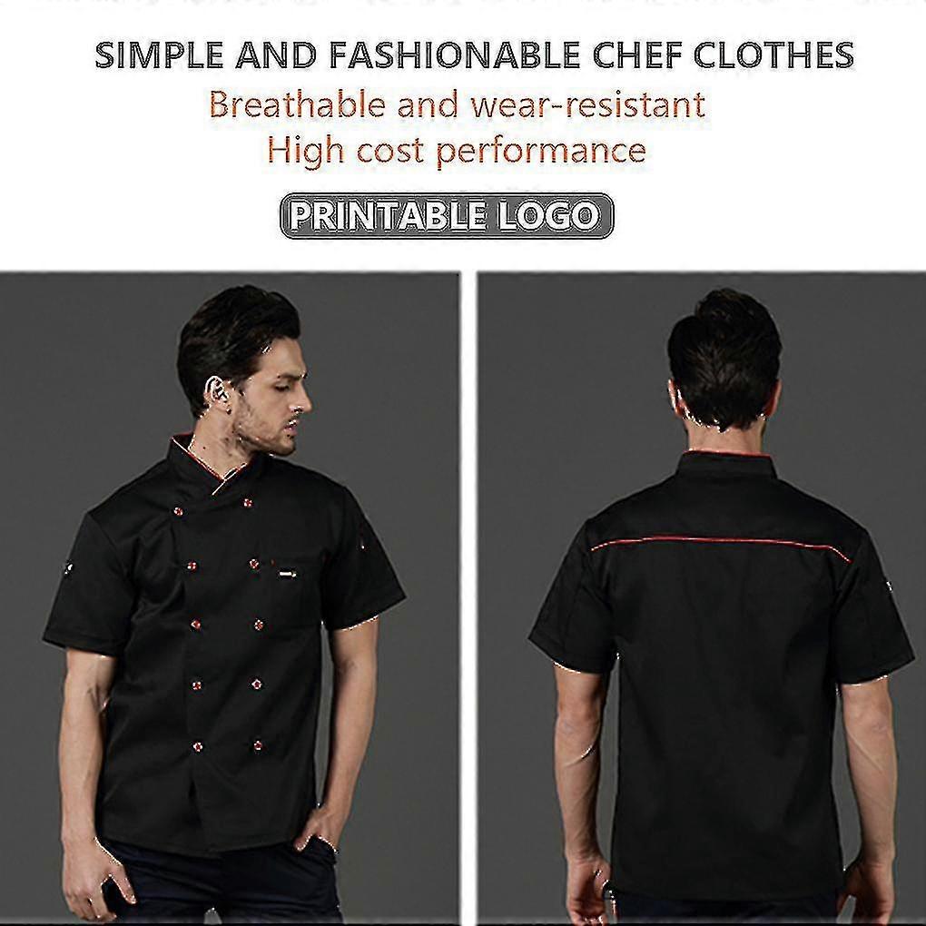 Men's Chef Button Adjustable Home Cotton Chef Uniform Shirt | Fruugo UK