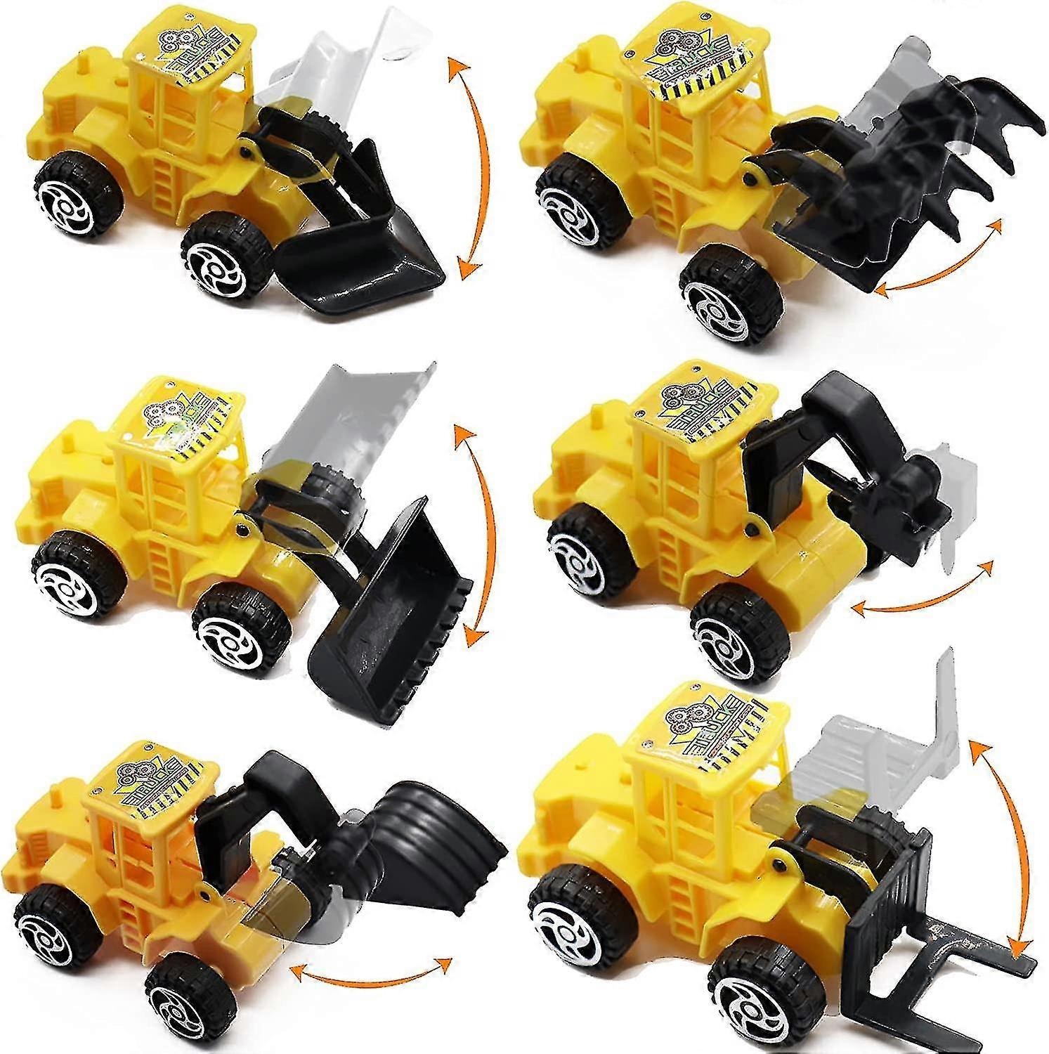 18 Pcs Construction Cake Toppers Vehicles Cake Decoration Set Excavator ...