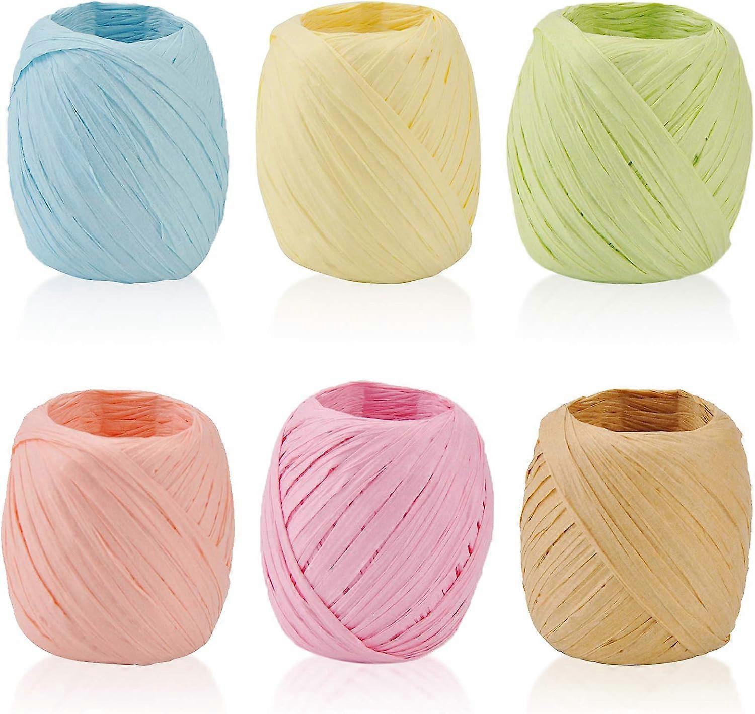 Raffia Coloured Raffia Paper Ribbon Wrapping Raffia Craft Raffia Ribbon ...