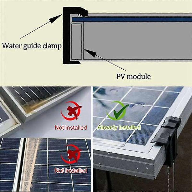 20PCS Photovoltaic Panel Drainage Buckle Surface Plate Solar Panel ...