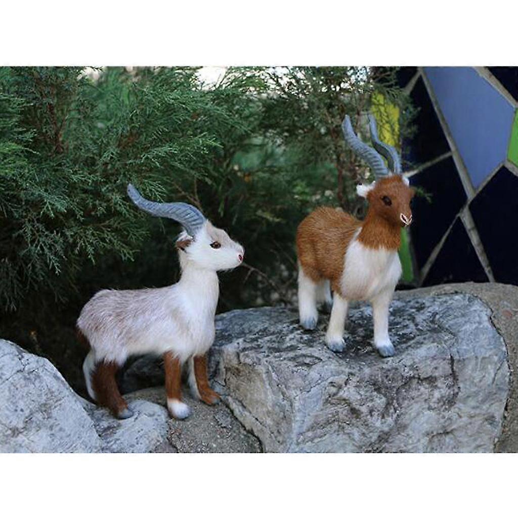 1pc Small Fake Artificial Goat Fur Realistic Imitation Home Decor Gift ...