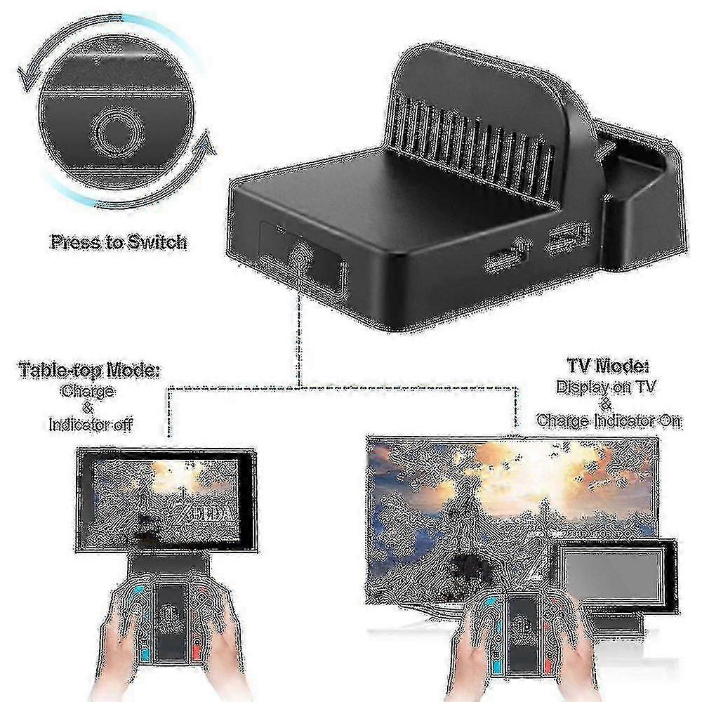 Nintendo Switch Dock, Portable Nintendo Switch Tv Docking Station ...