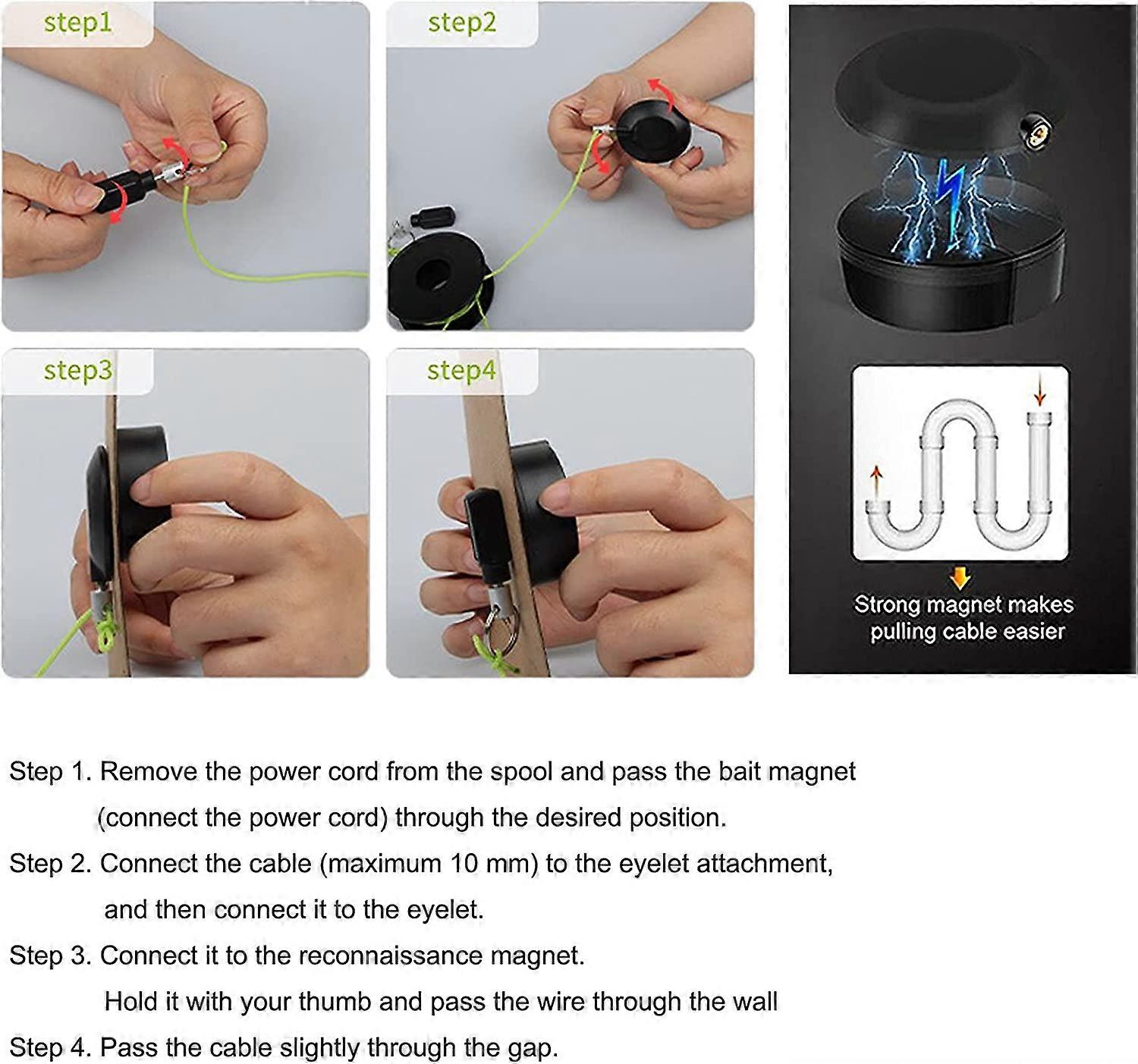 Magnetic Wire Guide Magnetic Wire Puller Magnetic Wire Holder Wall ...