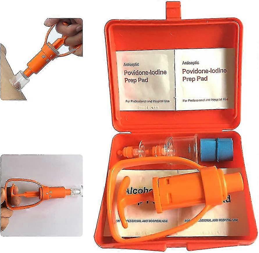 Snake Bite Kit,venom Extractor Sting Suction Pump First Aid Safety Tool ...