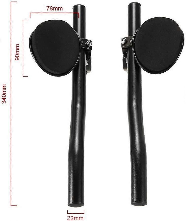 Extension bar for bicycle handlebars, TT support tube, aluminum alloy ...