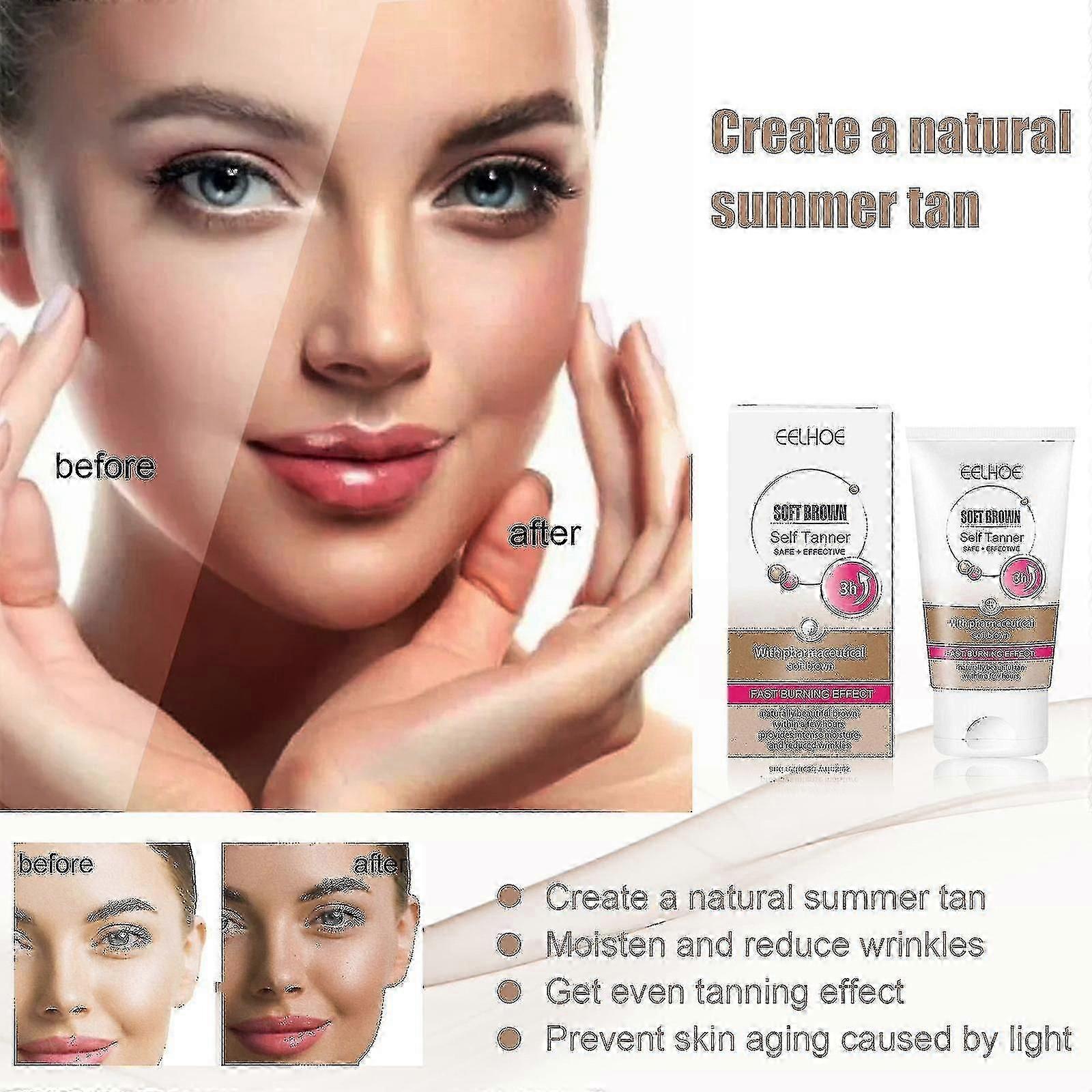 Eelhoe Self-tanning Cream Sun-free Self-tanning Milk Smeared ...