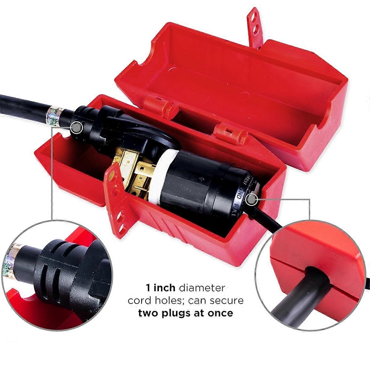 Plug Lock for Lockout Tagout, Large Electrical Plug Lock, Industrial ...