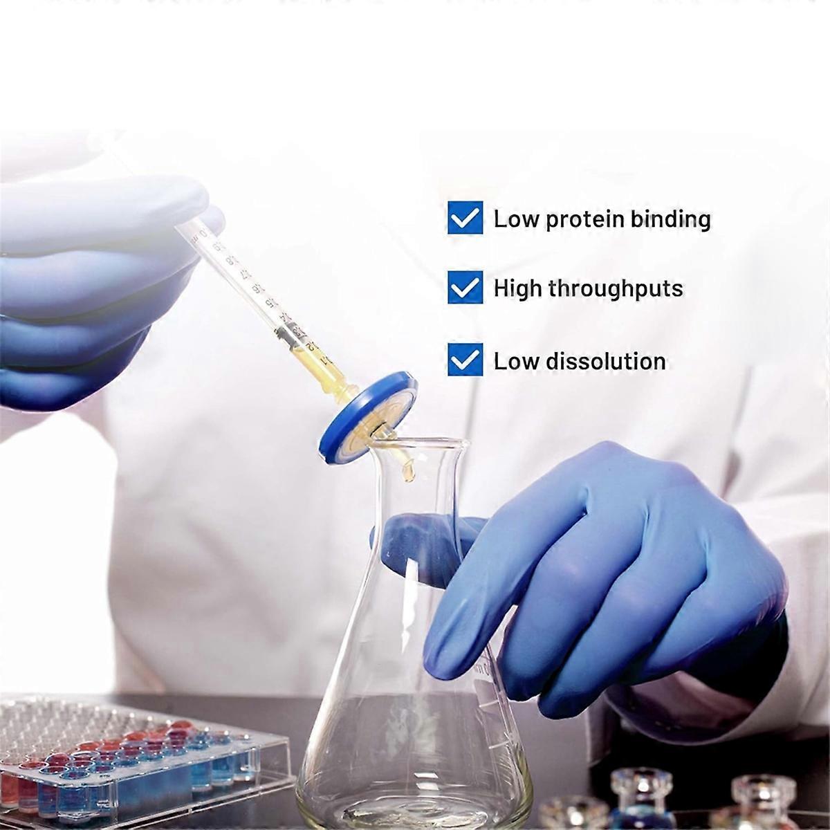 Sterile Syringe Filter PES, Hydrophilic Filtration, 10Pcs | Fruugo UK