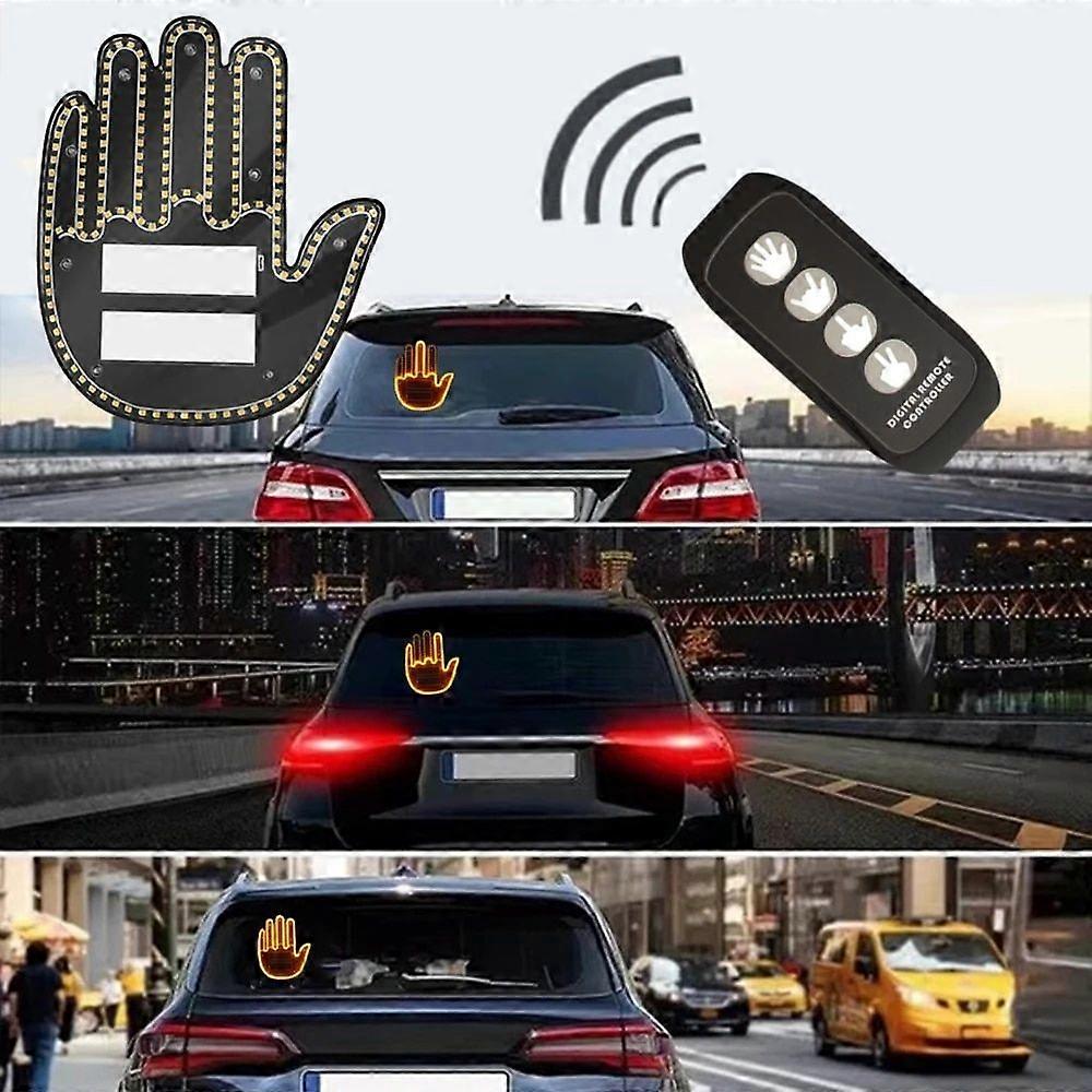 Middle Finger Car Light LED Car Hand LED Car Finger Up Give The Love ...