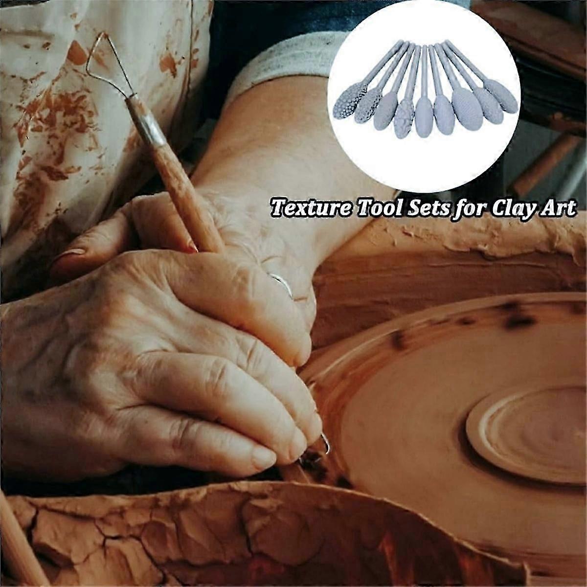 2set Clay Art Texture Tool Set for Tile and Ceramic Modeling | Fruugo UK