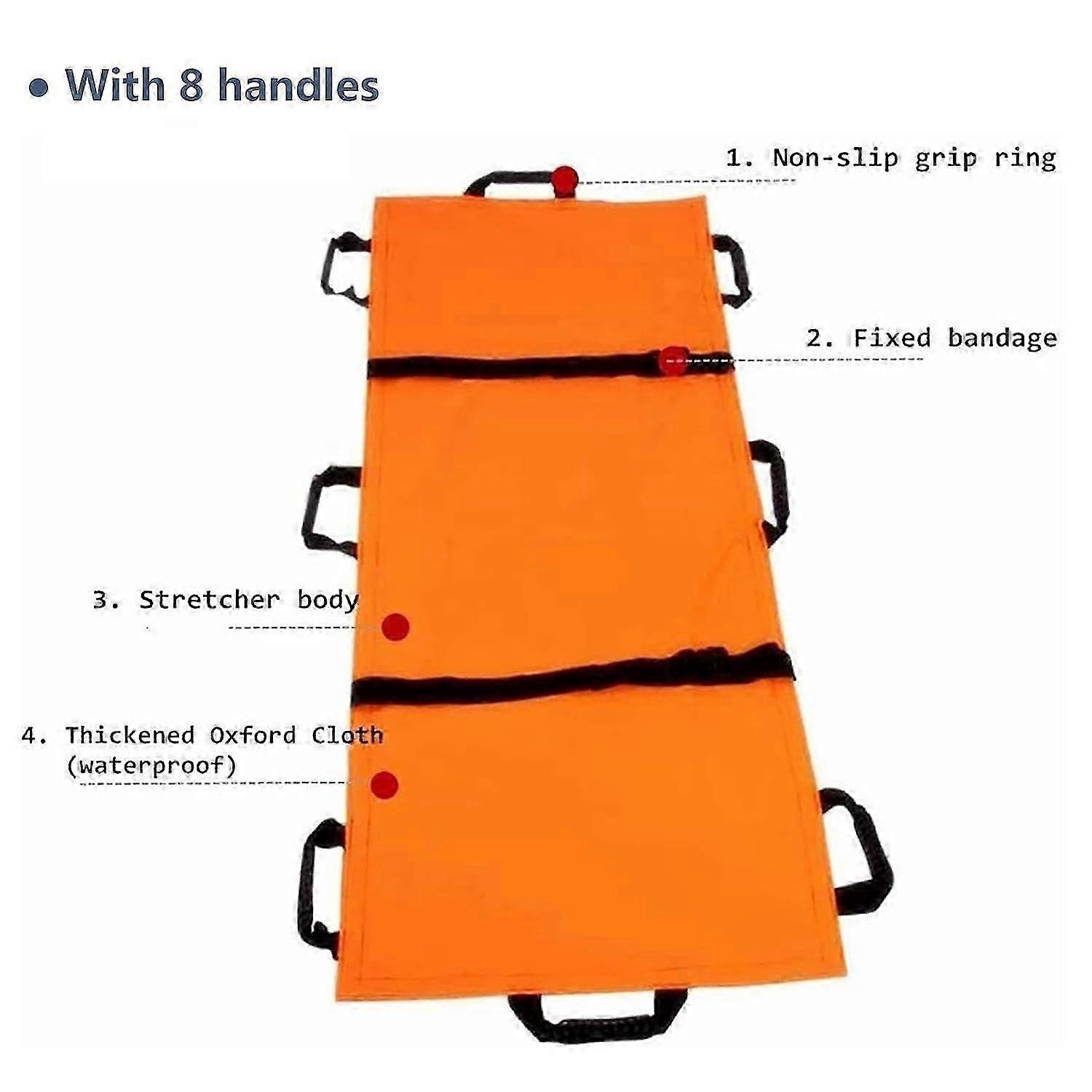 Emergency Stretcher, Household Medical Foldable Soft Stretcher With 8 ...