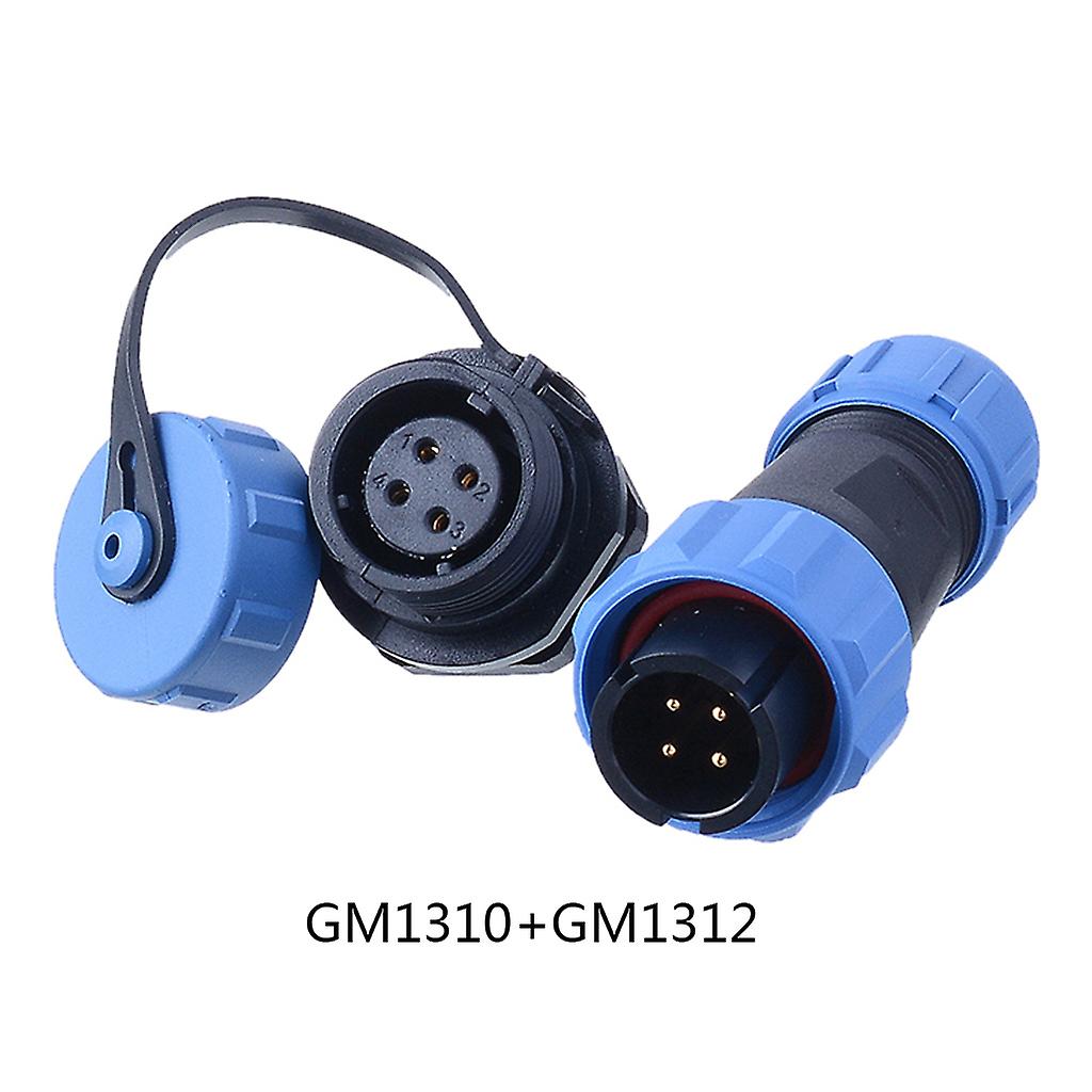Female plug male socket waterproof Connector 2/3/5/6/9-pin Plug socket ...