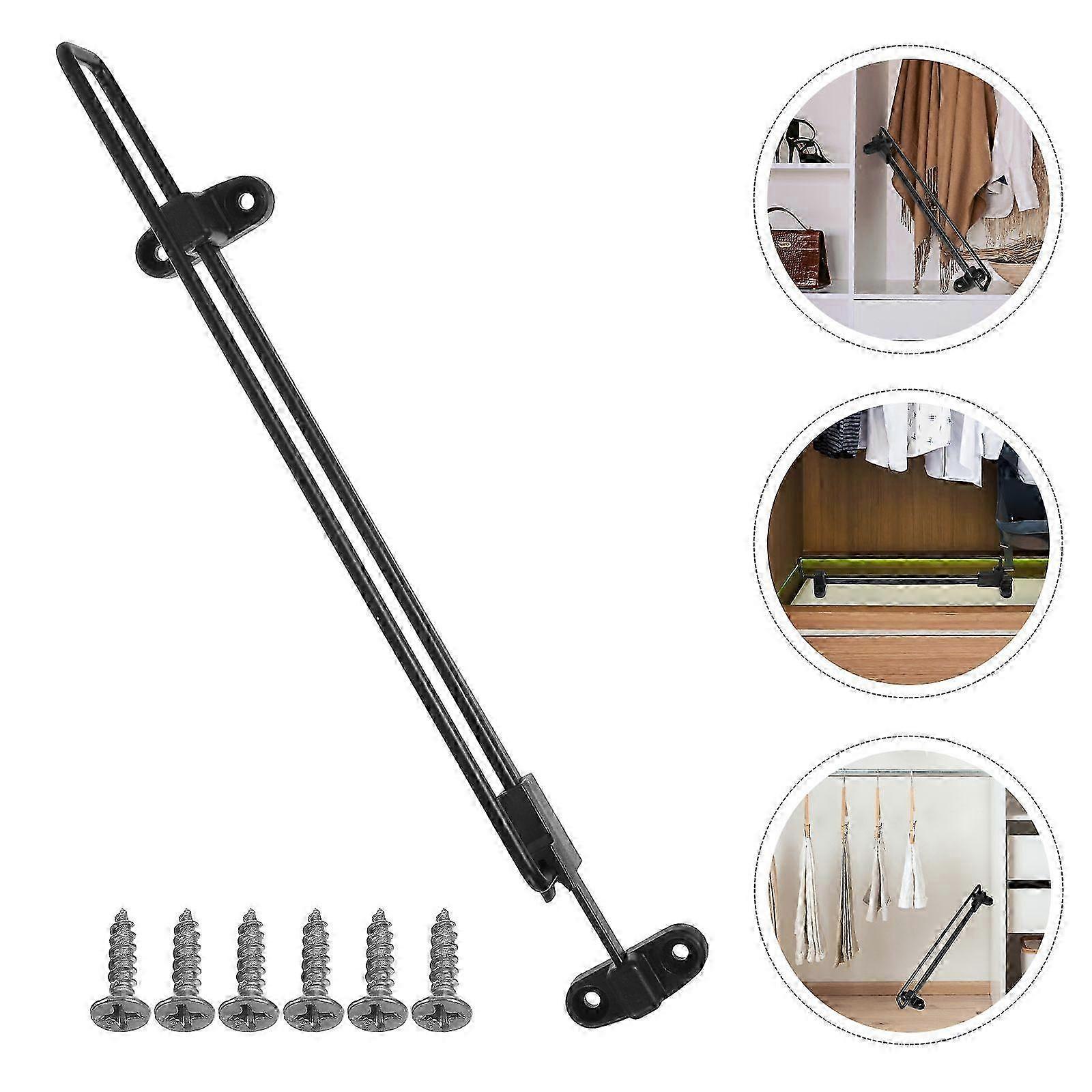 Space Saving Hanger Rod for Closet, 30cm Retractable Pull Out Extending ...