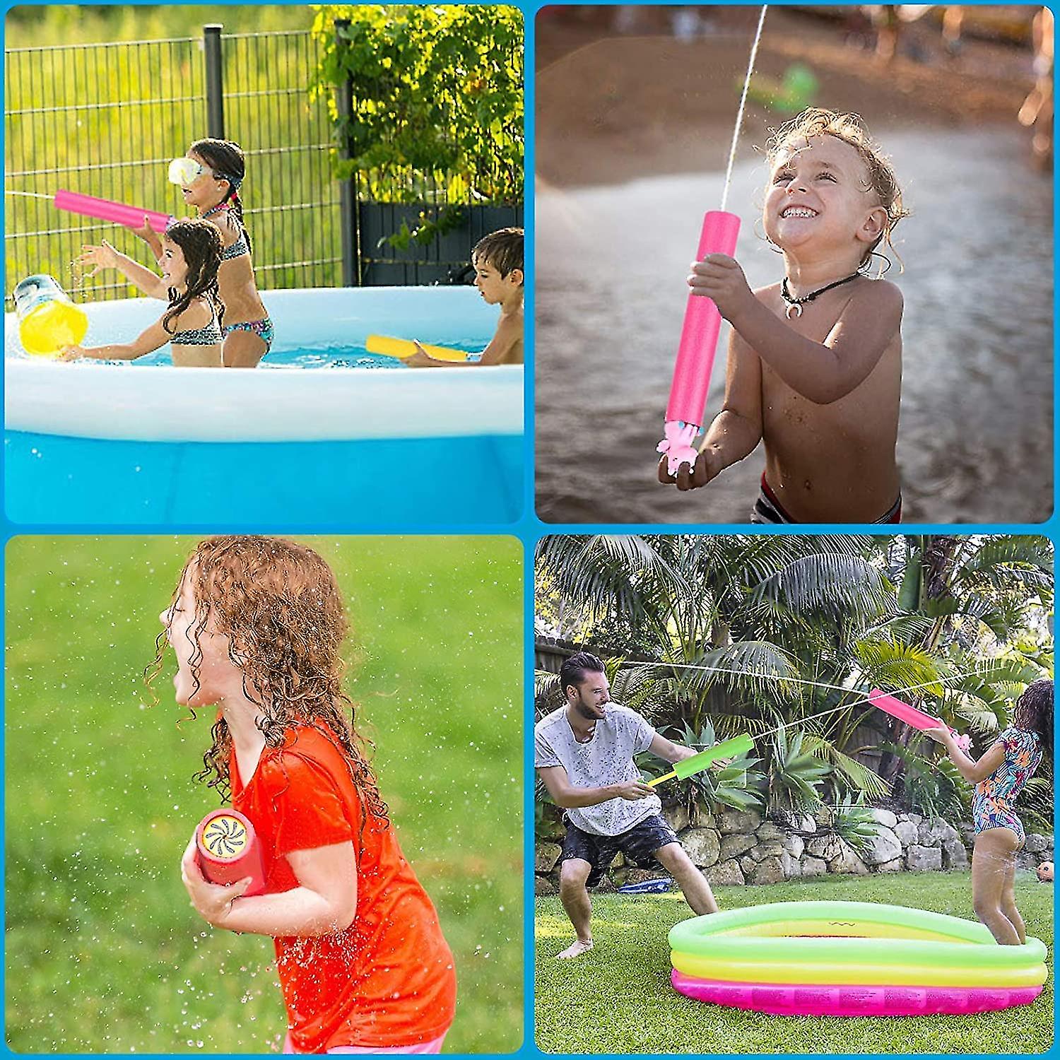 2 Pack Foam Water Gun, Water Blaster Toys For Kids Adults, Foam Squirt ...