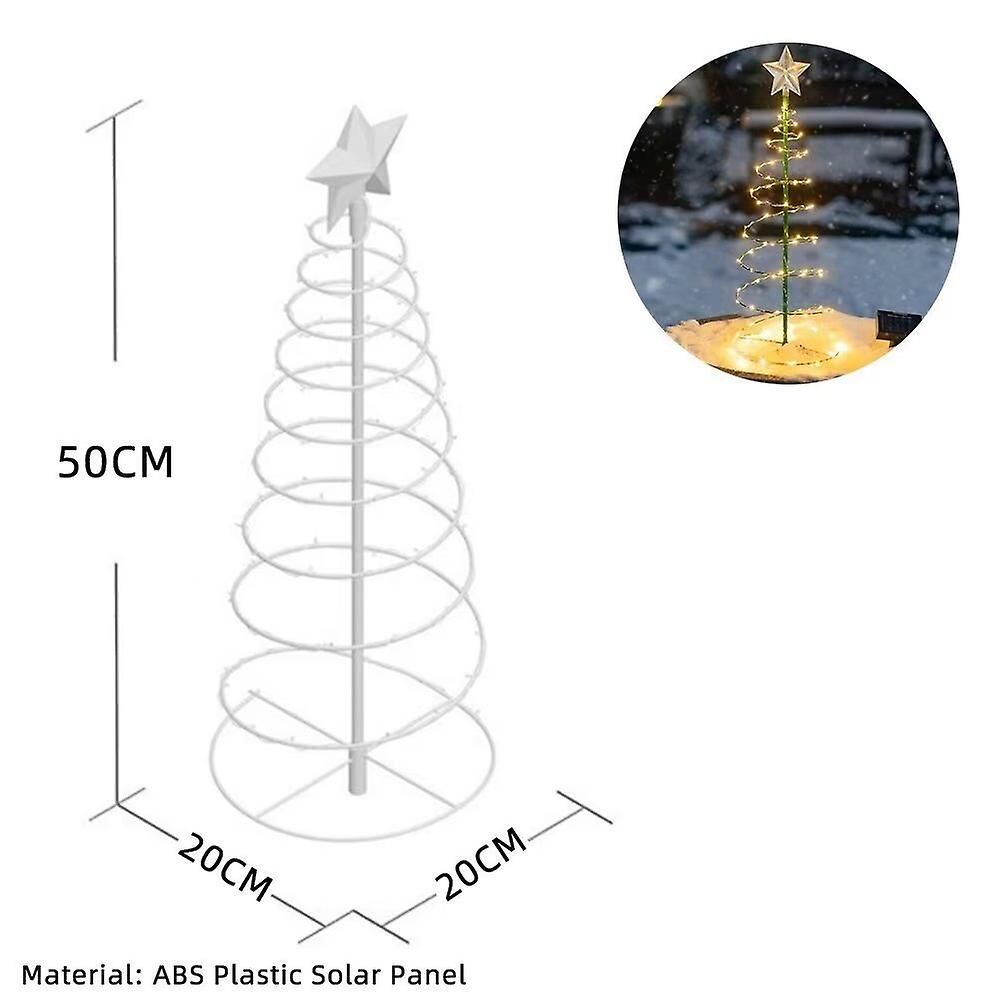 Solar Powered Led Christmas Tree Stake Light Outdoor Yard Garden ...