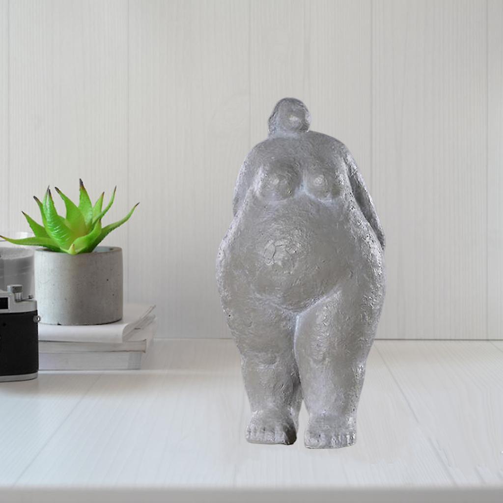 Fat Woman Figure Statue Lady Figurine Sculpture Resin Desktop Decor ...