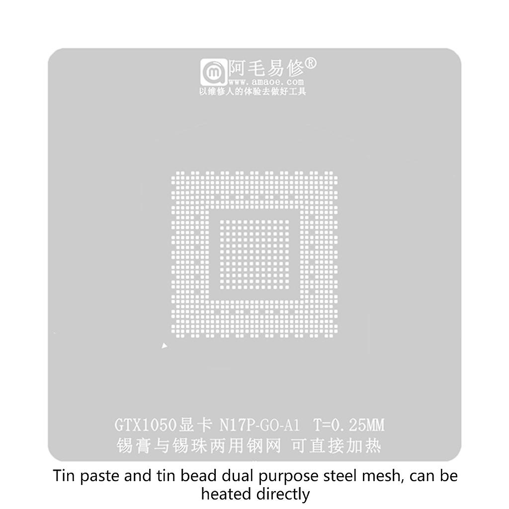 BGA Reballing Stencils N17P-G0-A1 Solder Ball Steel Template for ...