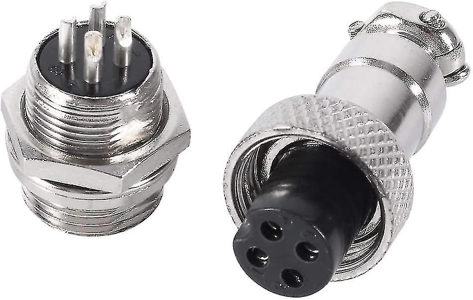 Aviation Plug Connector, Female Metal Aviation Wire Connectors 4 Pin ...
