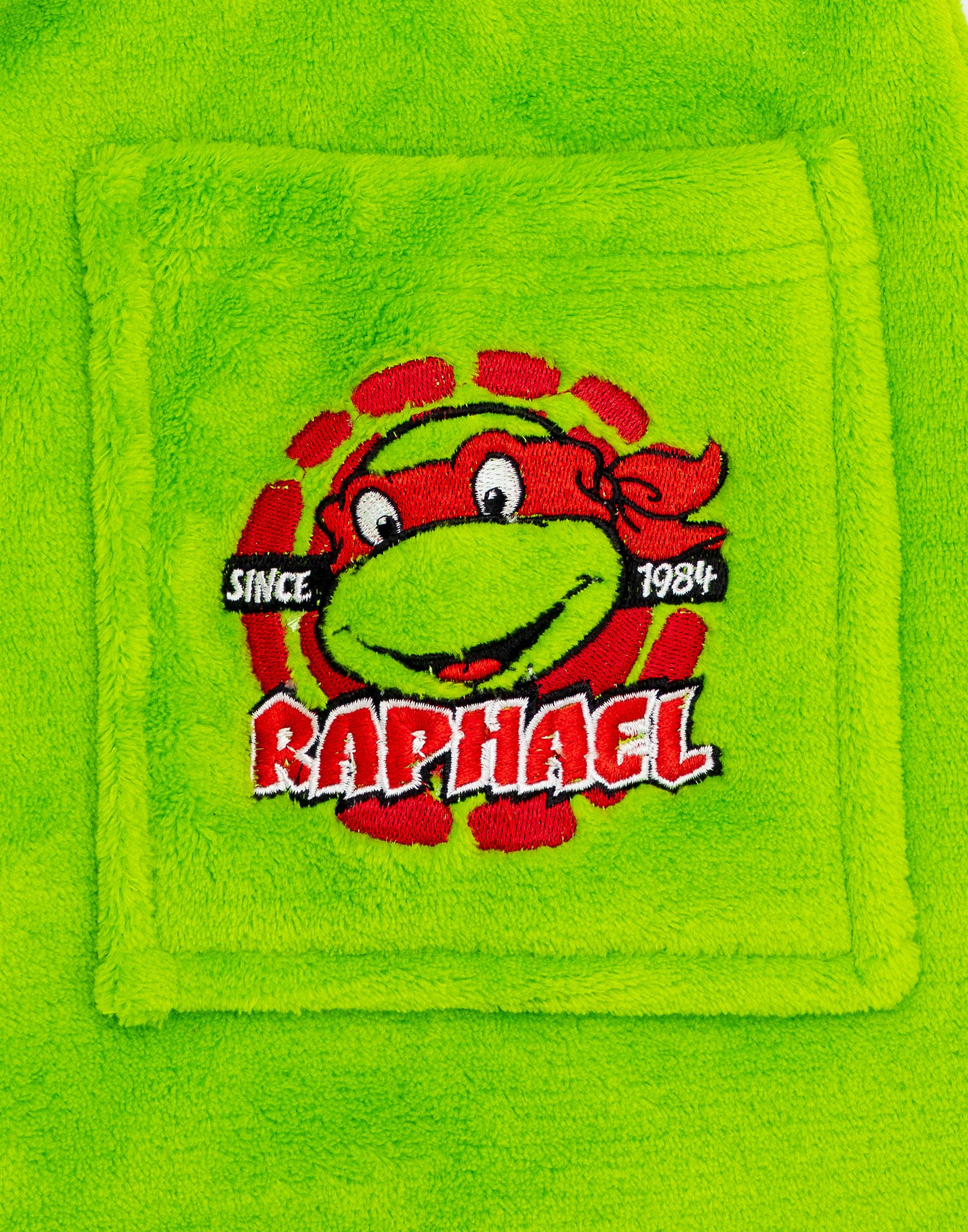 Teenage Mutant Ninja Turtles Boys Hooded Bathrobe Green Raphael | Fruugo UK