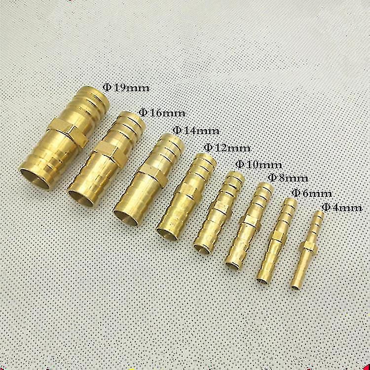 3mm-25mm Brass Splicer Pipe Fitting Connector Hose Bar Gas Copper ...