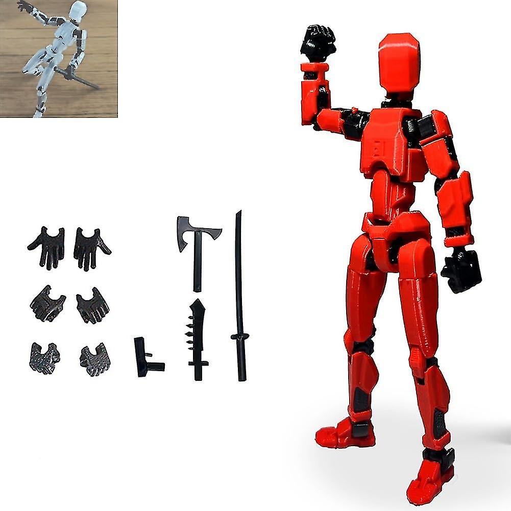 T13 Action Figure, Titan 13 Action Figure with 4 Types of Weapons and 3 ...