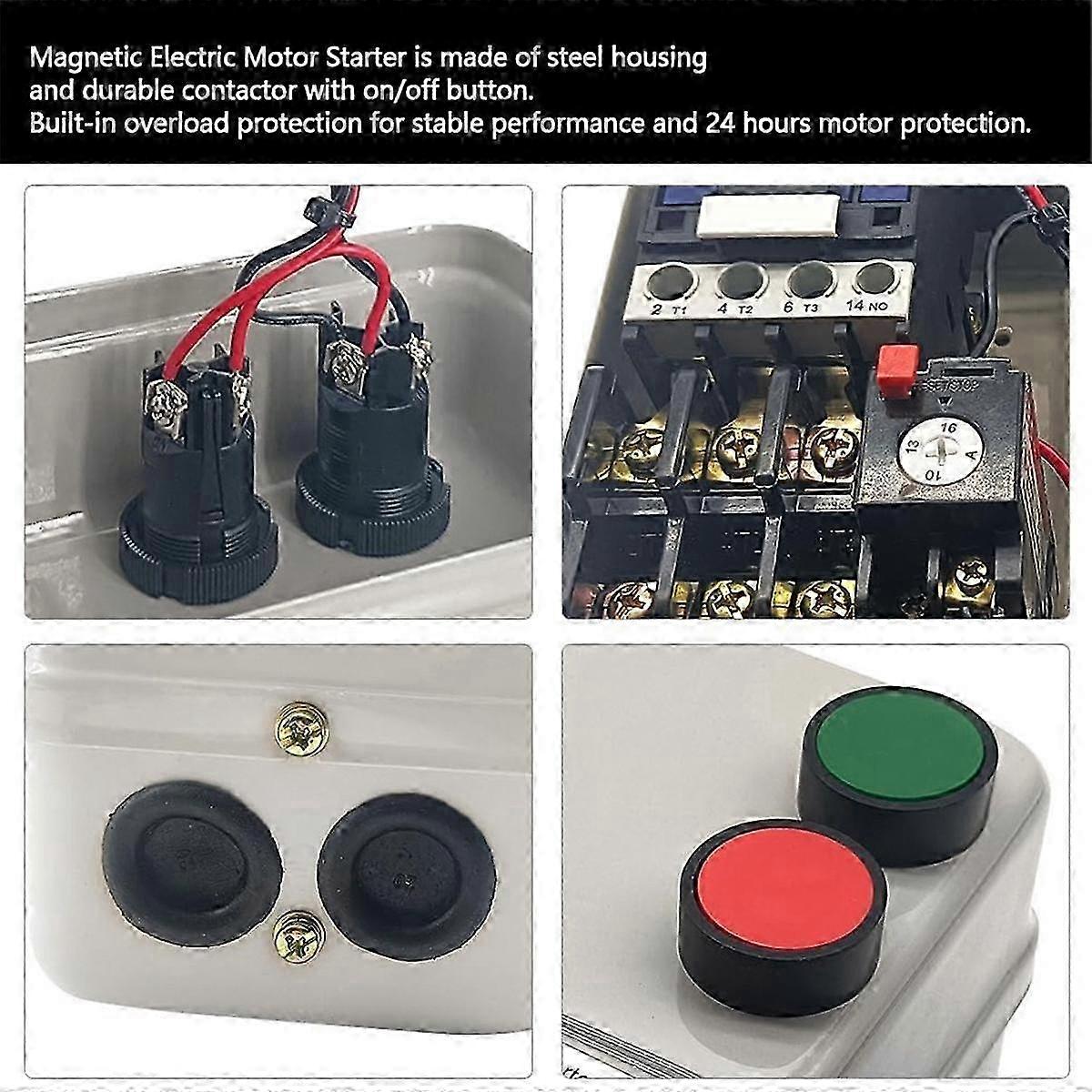 Magnetic Electric Motor , 220V 4KW 5.5HP 3 Phase or Single Phase ...