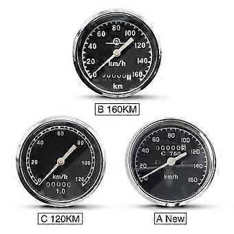 Alconstar- 120KM/160KM Motorcycle CJ-K750 Retro Round Speedometer for ...
