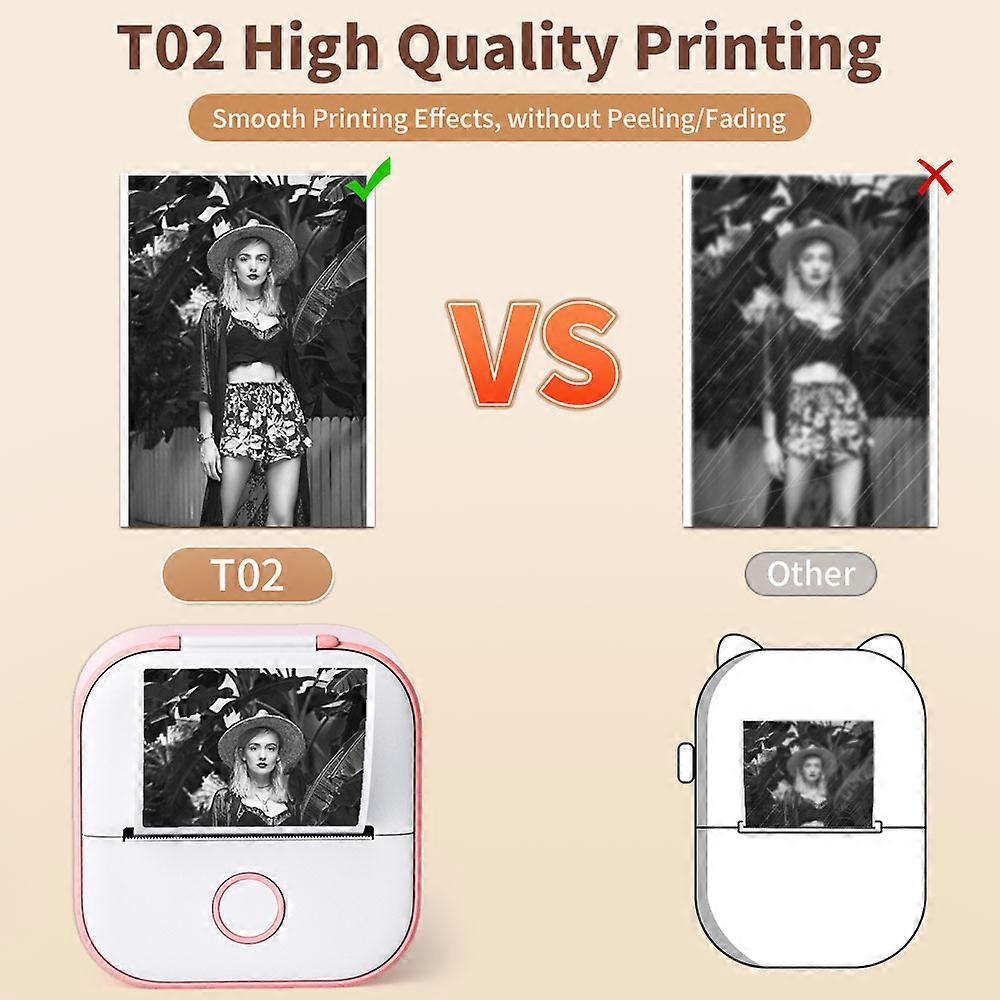 Phomemo T02 Mini Printer Portable Printer Thermal Printing Sticker ...