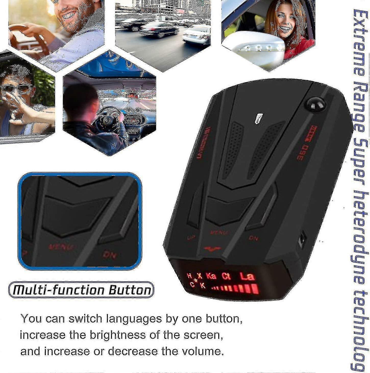 2024 New Car Radar Detector Newly Driving Aids For Cars Automatic ...