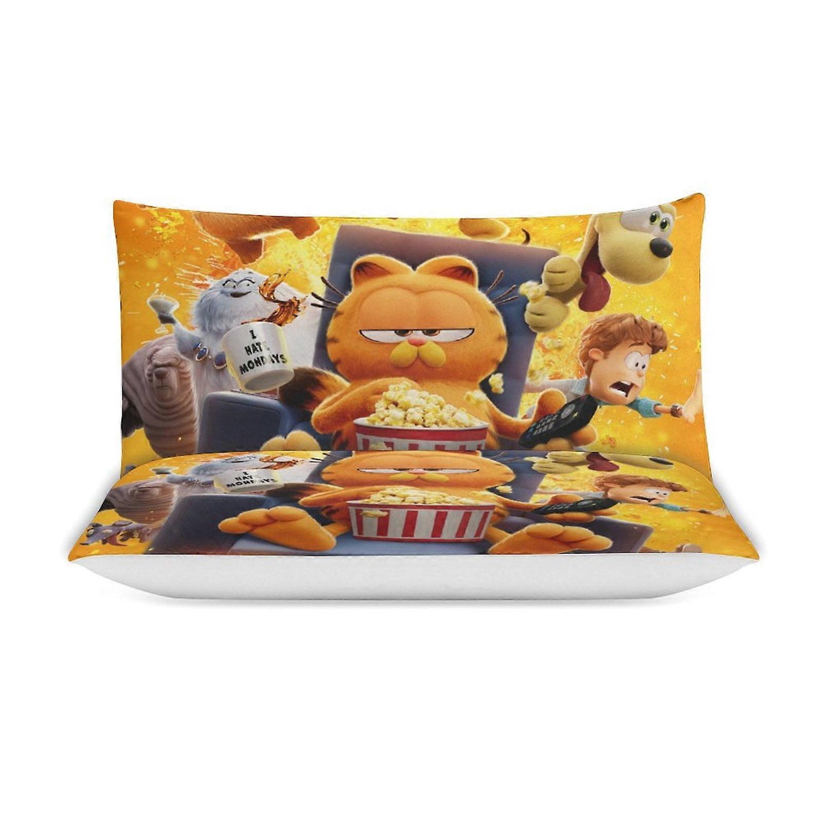 bedding set CA191 Garfield Bed Duvet Cover Microfiber Bedding Sets 3D ...