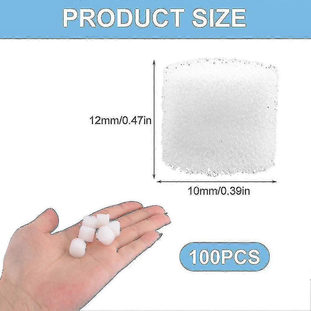 100pcs Safe Suction Device Nasal Aspirator Filter Disposable Sponge ...