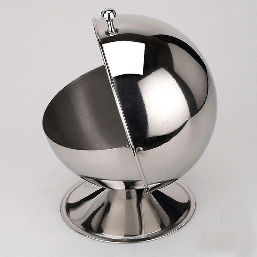 refillable spherical sugar jar,stainless steel spherical sugar jar flip ...