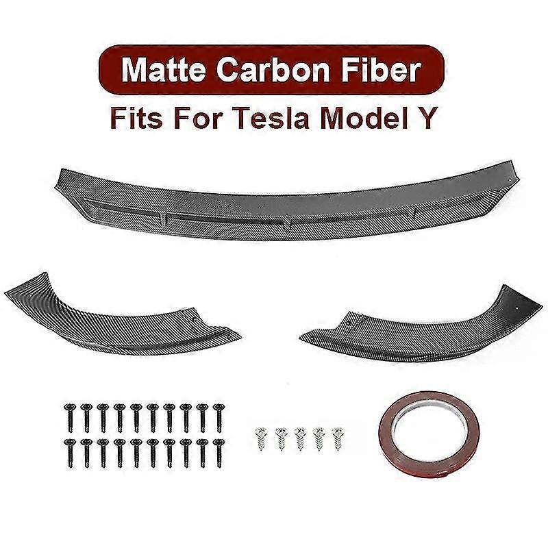 3Pcs Car Front Bumper Lip Deflector Lips Body Kit Spoiler Splitter ...