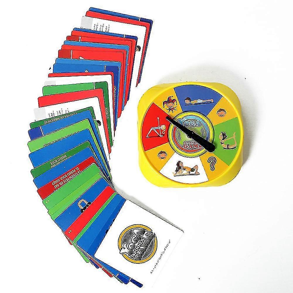 Yoga Spinner Game For Kids & Parents, Interactive Exercise Cards For ...