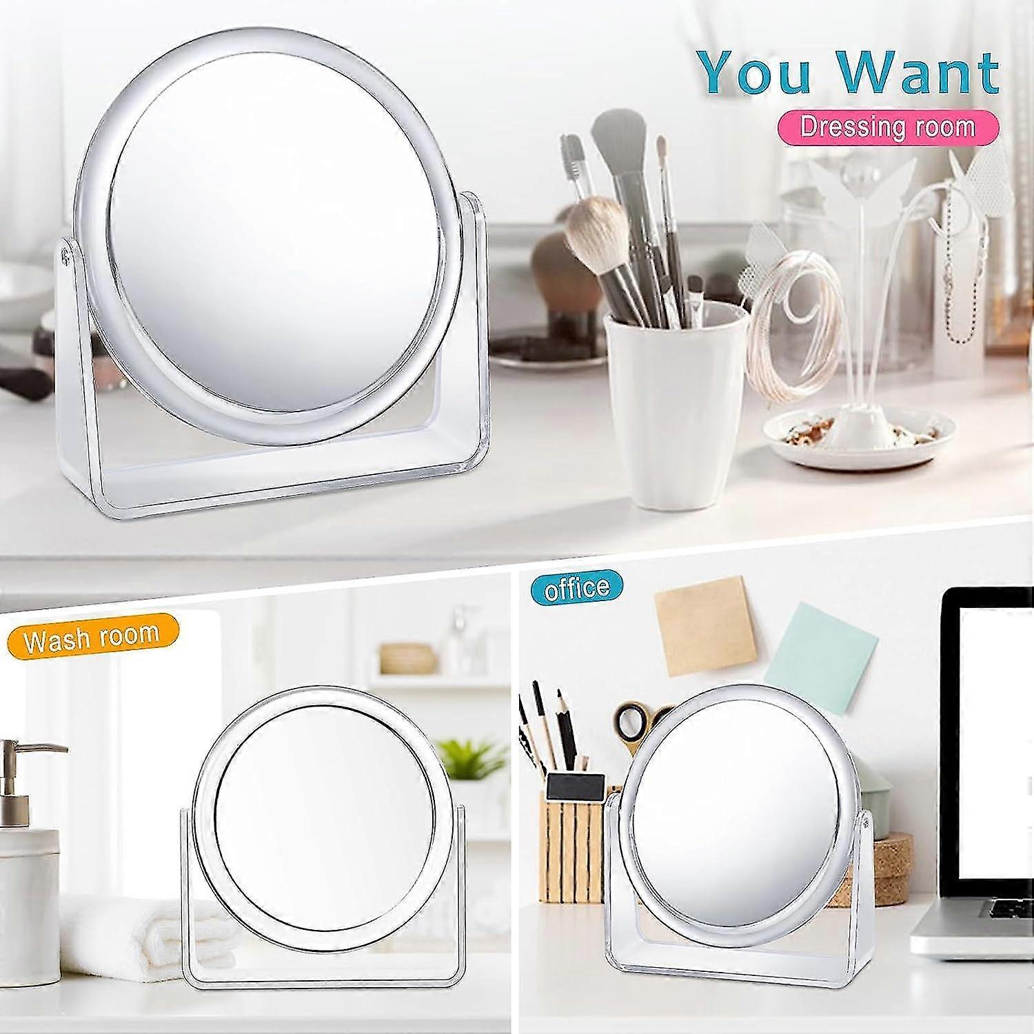 Magnifying Makeup Mirror Double Sided Vanity Mirror 360 Rotation ...