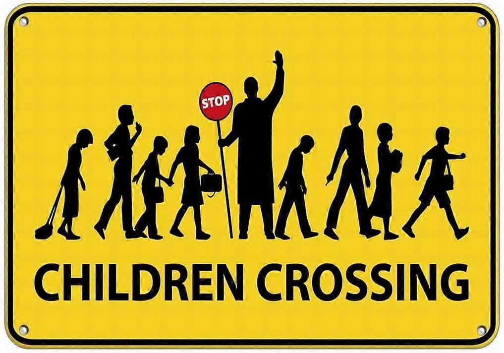 Safety Sign 8x12 Stop Children Crossing Traffic Sign Warning Caution ...
