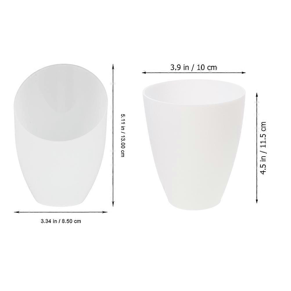 4Pcs Delicate Wall Lamp Plastic Light Shade Flat and Bevel Head Shape ...