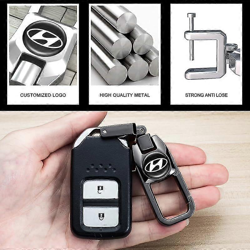 Hyundai Keyring,Metal Car Keychain Replacement with Hyundai Santa Fe ...