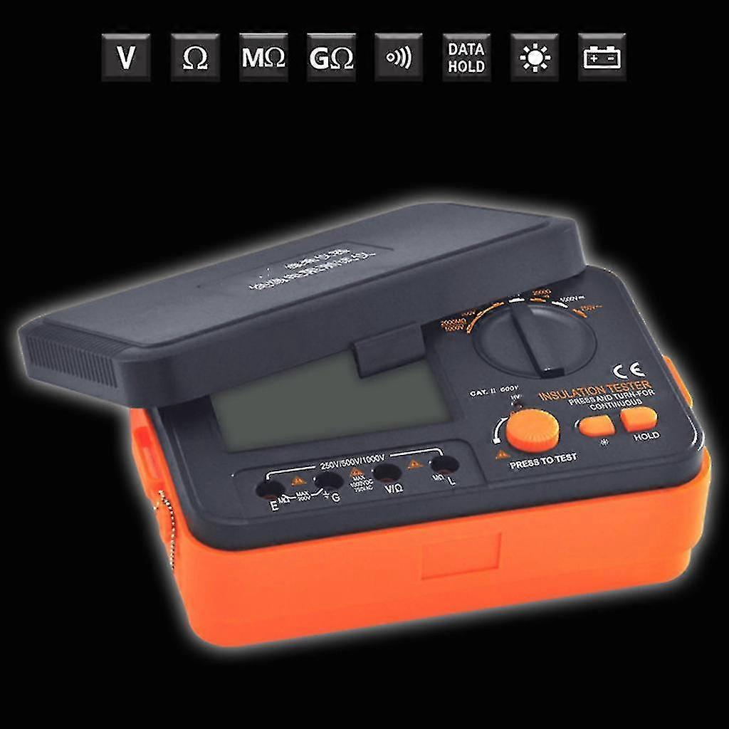 Megger Megohm Meter 250v 500v 1000v - Digital Insulation Resistance ...