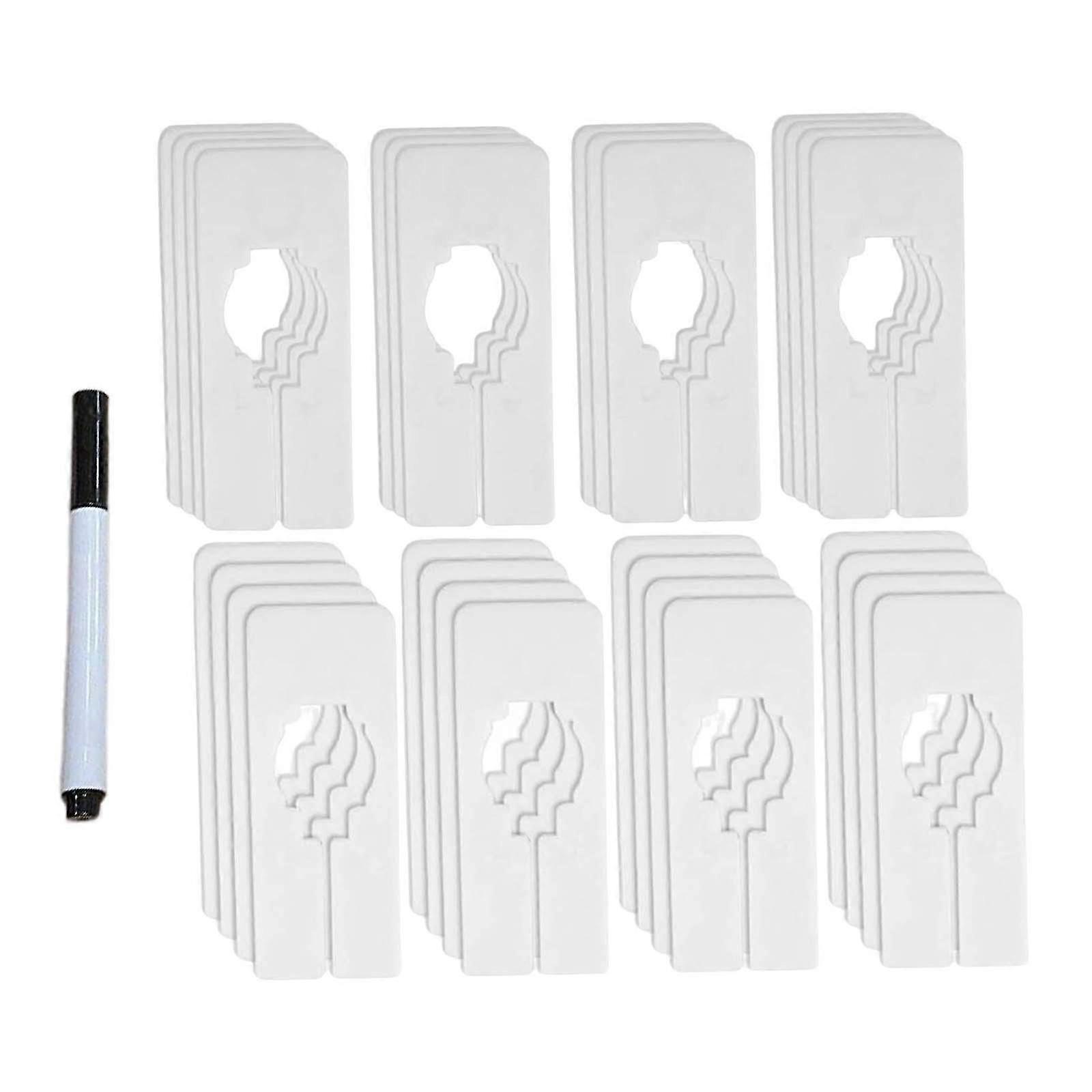30 Pieces Clothing Hangers Dividers Separator with Marker for Sorting ...