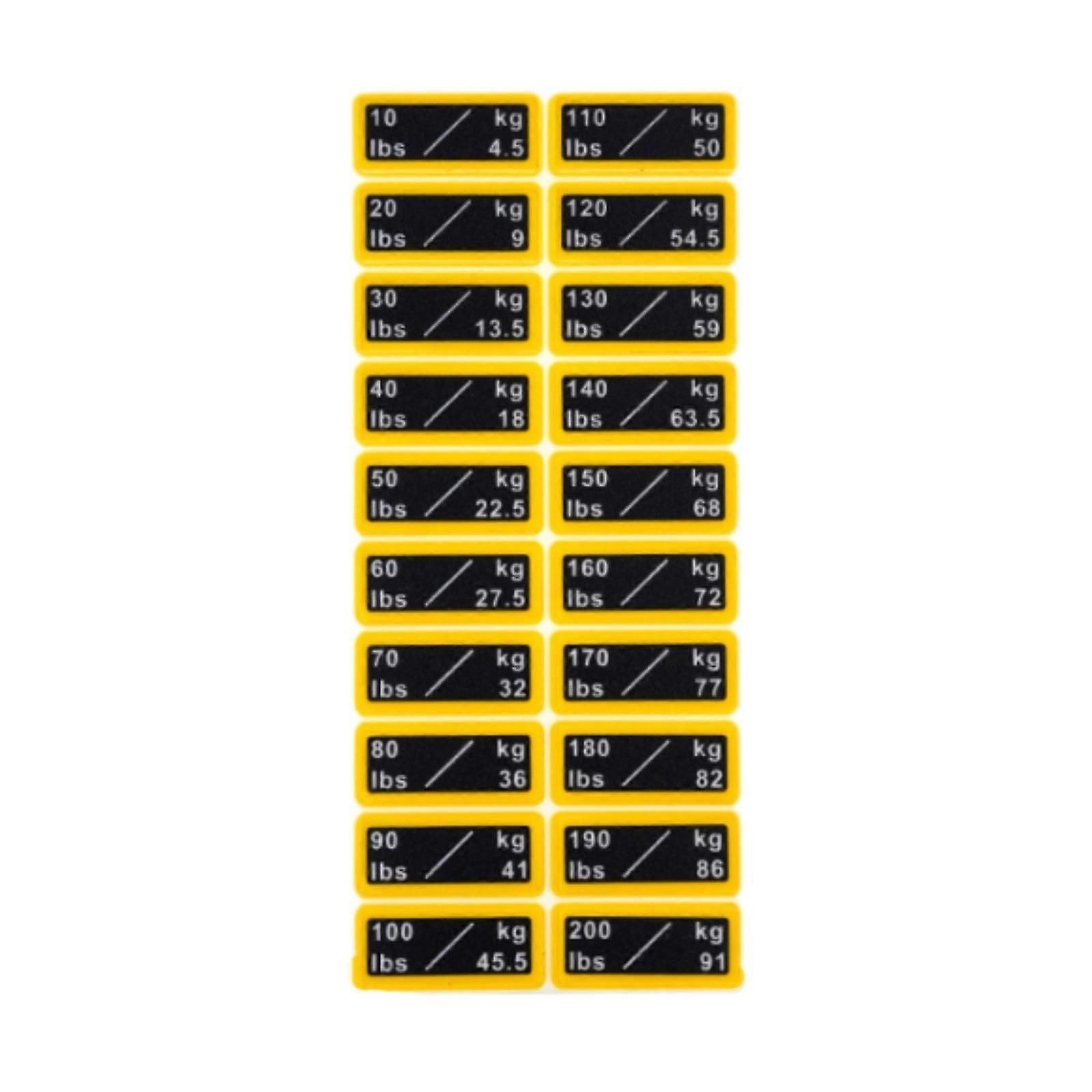 Circuit Breaker Label Sticker Weight Stickers for Gym Workout Sporting ...