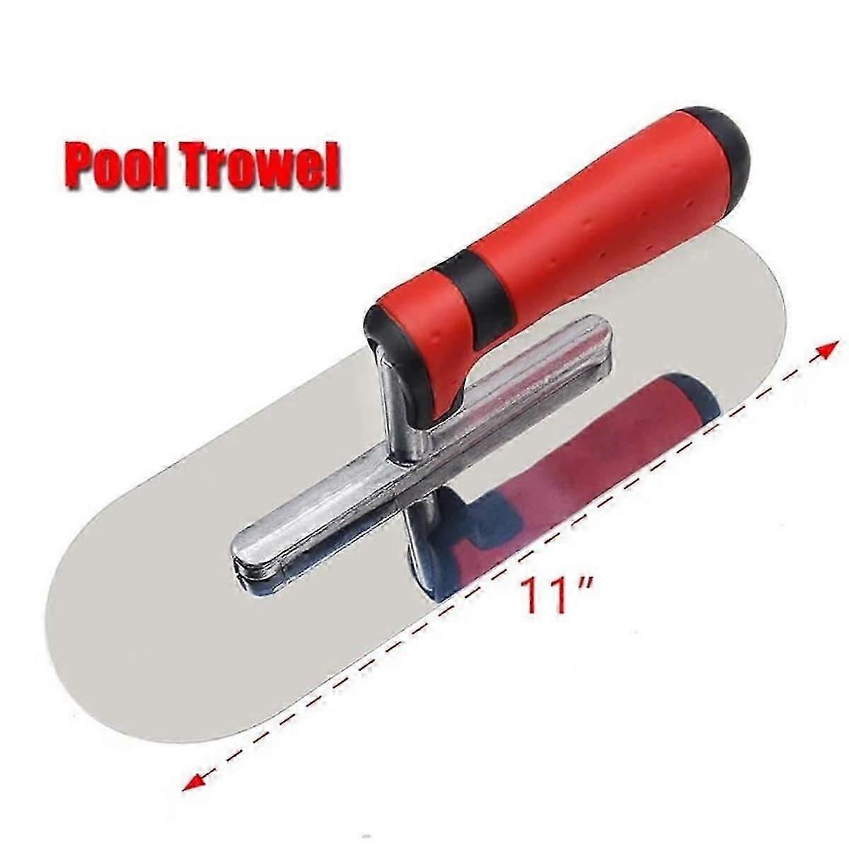 Stainless Steel Pool Trowel Flat Concrete Finishing Trowel Tools Cement ...