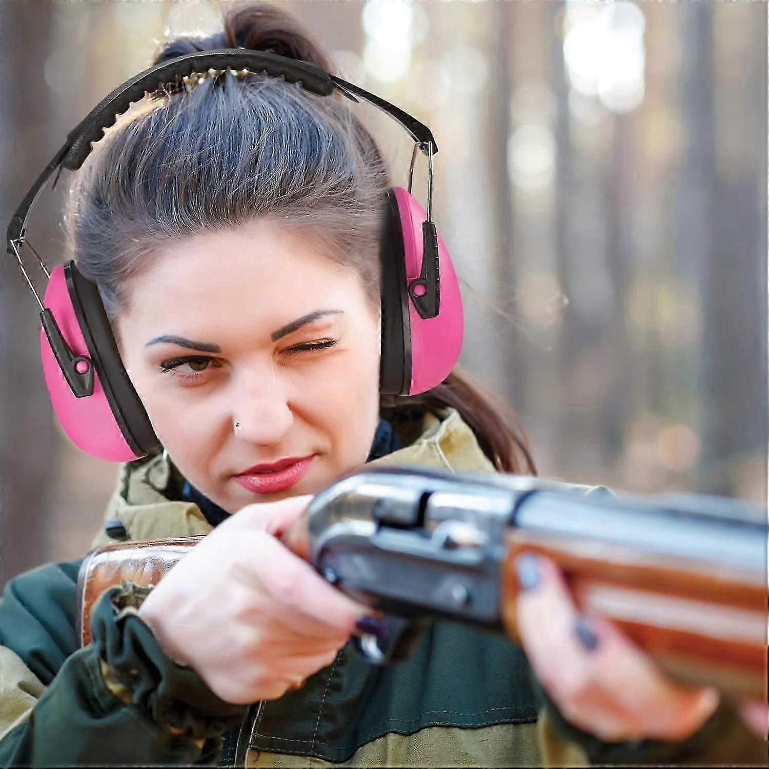 Pink Ear Muffs - Hearing Safety Protection Noise Reduction, Suitable ...