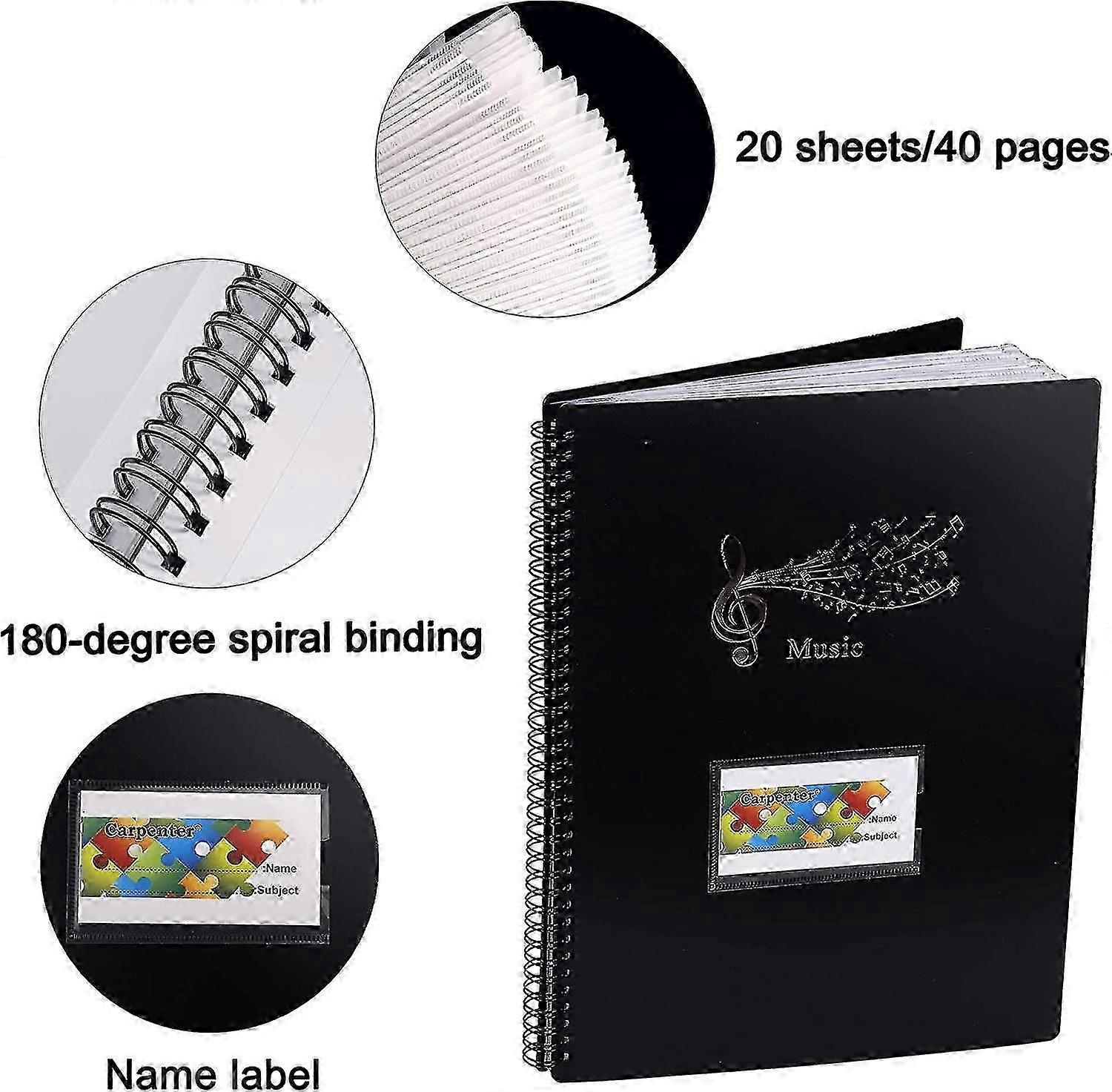 Music Folder for Music Sheets While Playing A4 Size Documents Holder ...