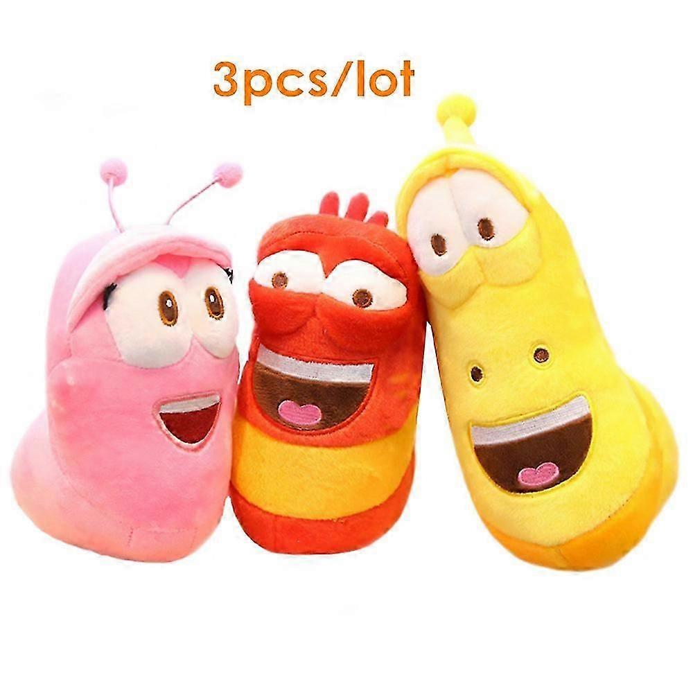 3pcs/lot Korean Anime Fun Insect Slug Creative Larva Plush Toys Cute ...
