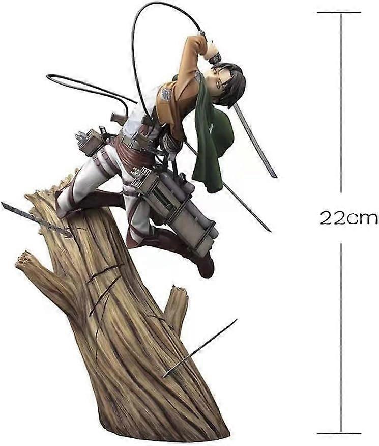 Levi Figure, Colossal Titan Anime Character Sculpture Model Action ...