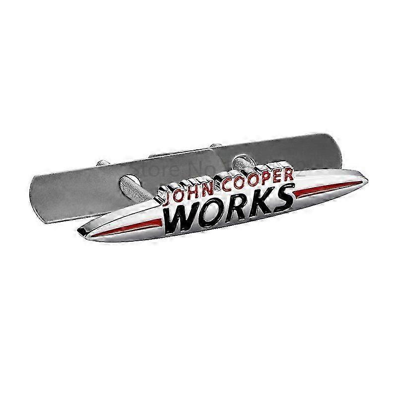3D Metal John Works Front Grille Emblem Badge JCW Logo Car Stickers ...