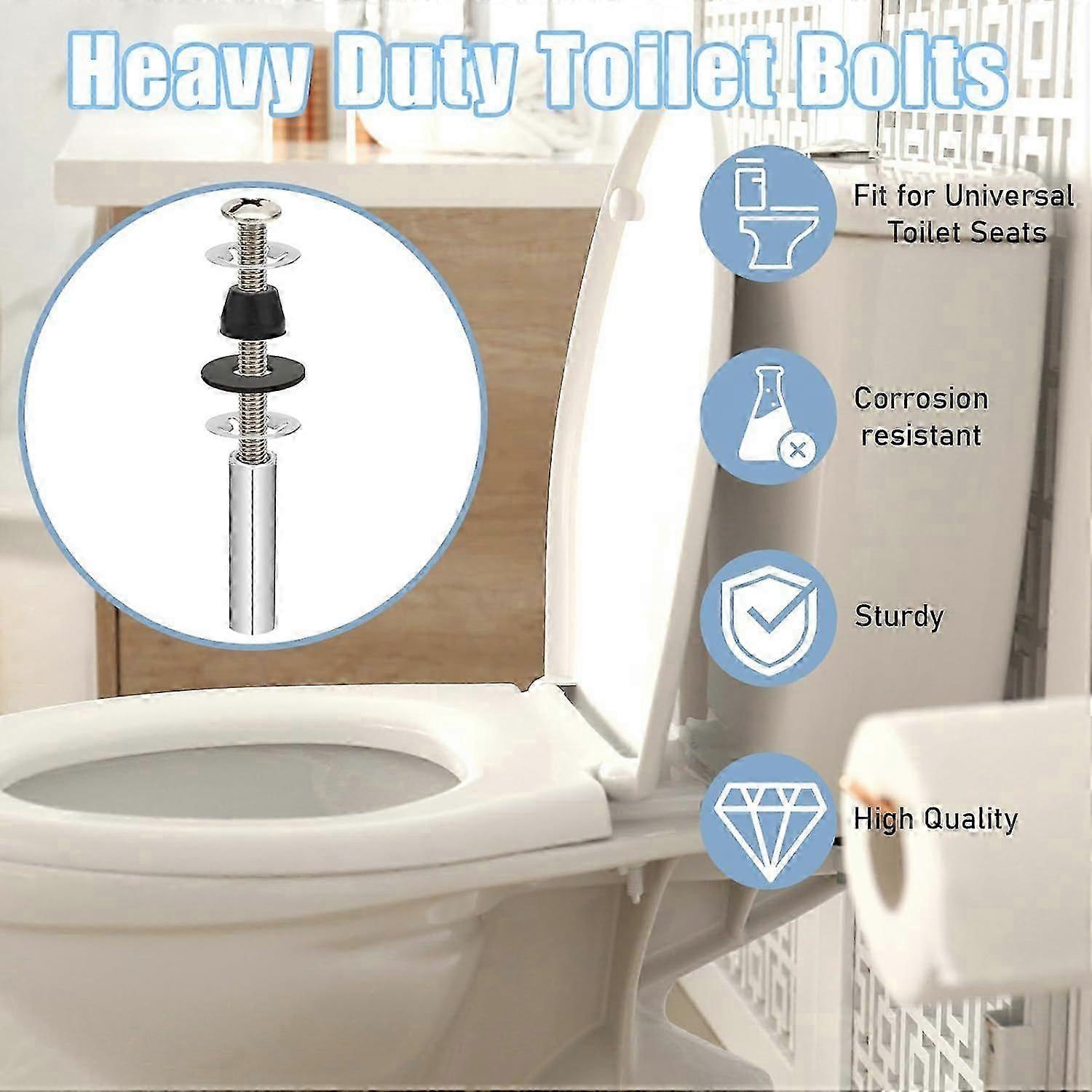 Stainless Steel Toilet Seat Screws Replacement Kit Heavy Duty Bolts ...