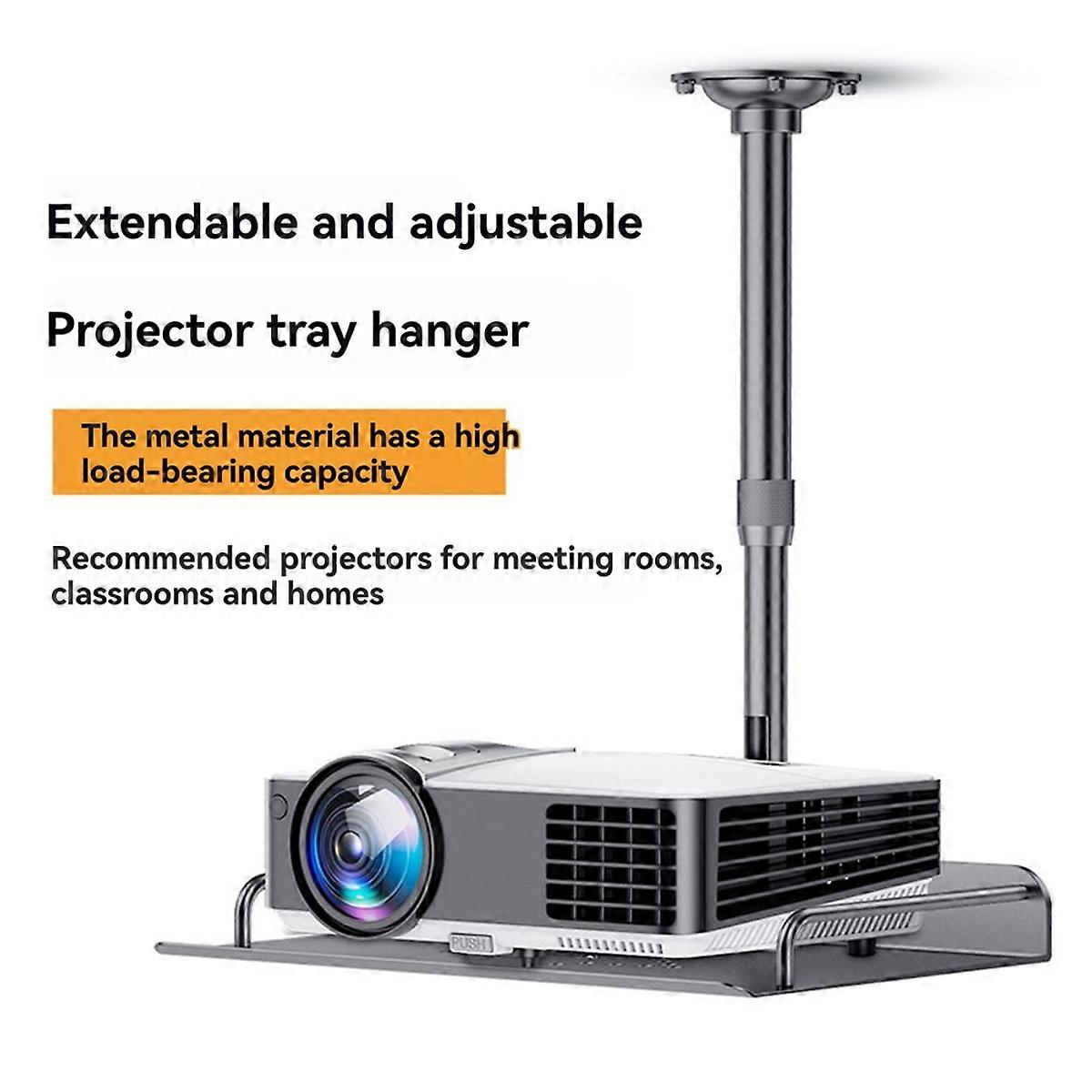 Universal Projector Ceiling Wall Mount Bracket with Tray Adjustable for ...