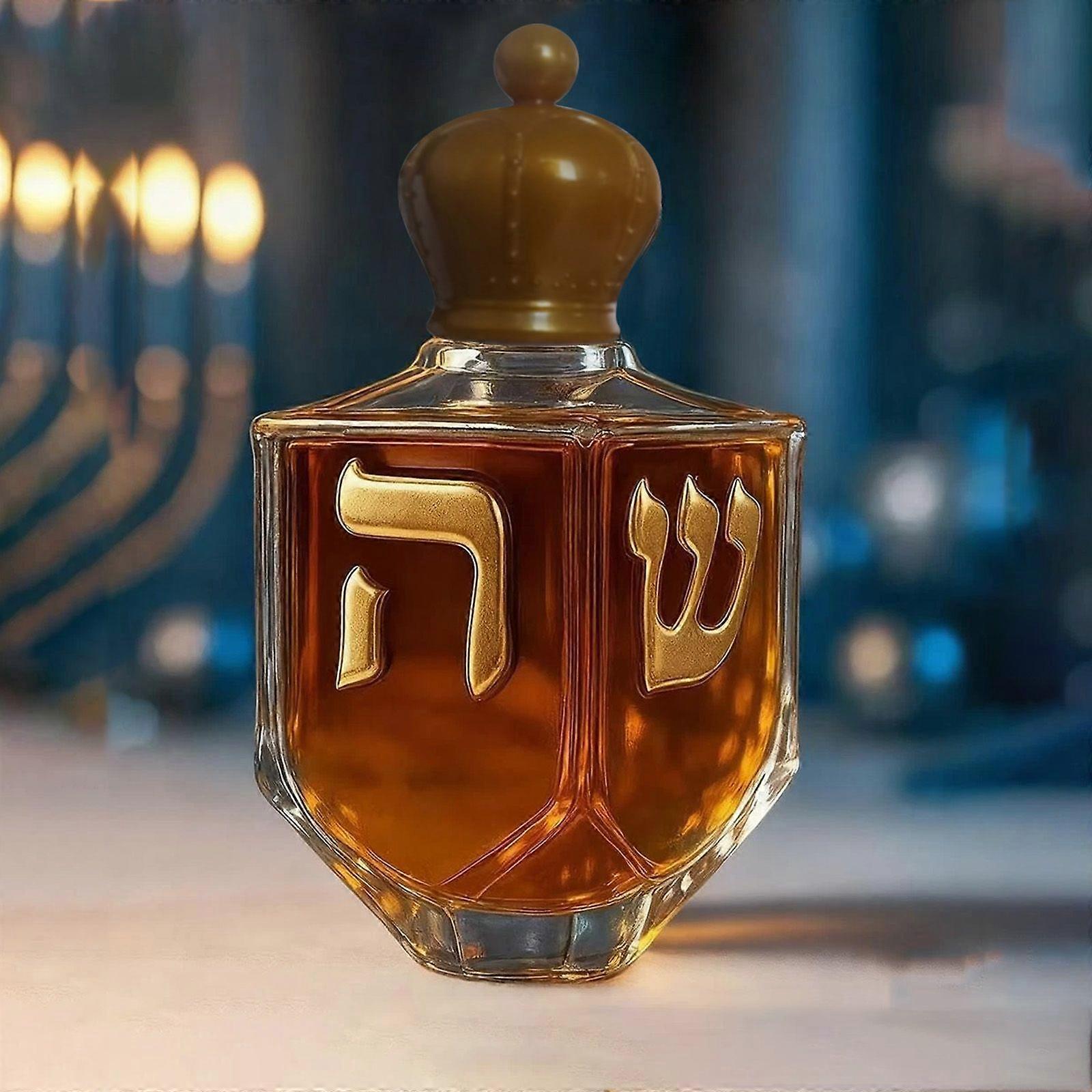 Hanukkah 2026 Dreidel Whiskey Bottle Glass Whiskey Bottle Decanter ...
